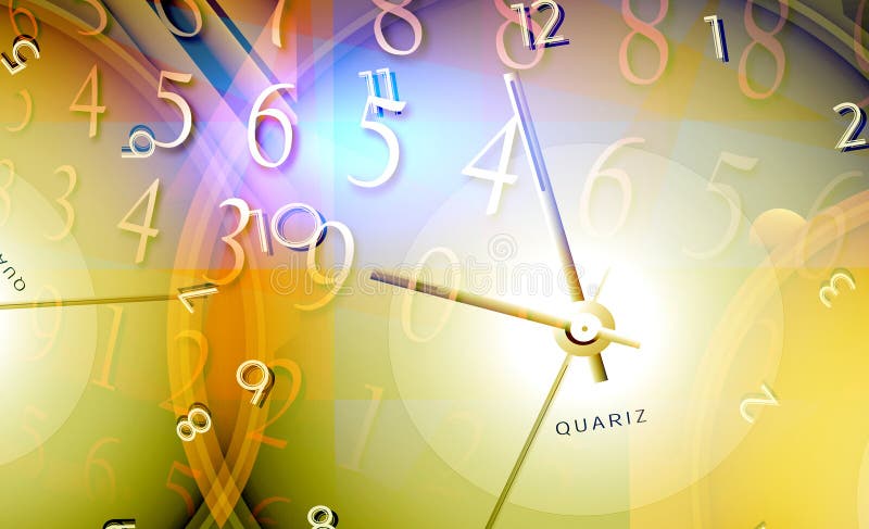Time warp clock stock illustration. Illustration of abstract - 13058044