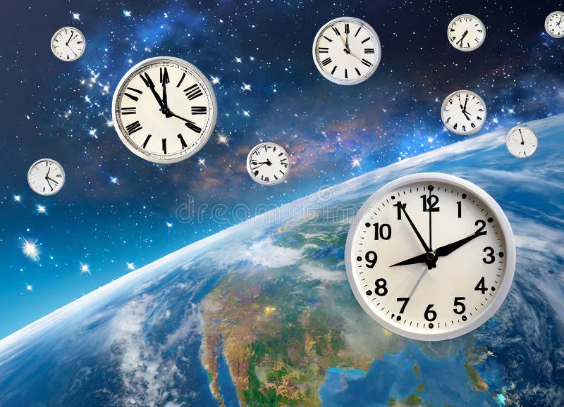 Time and space stock illustration. Illustration of noon - 296086640