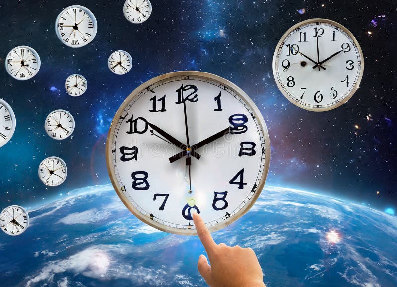 Time and space stock illustration. Illustration of generated - 296086993