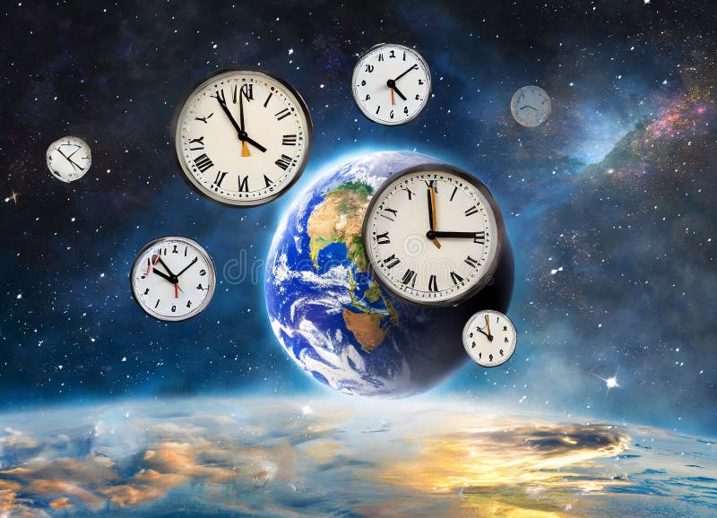 Time and space stock illustration. Illustration of universe - 296086591