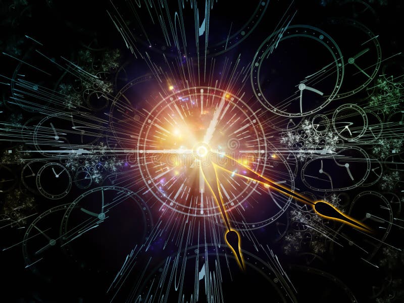 Computing Temporal Realm stock illustration. Illustration of clockwork ...