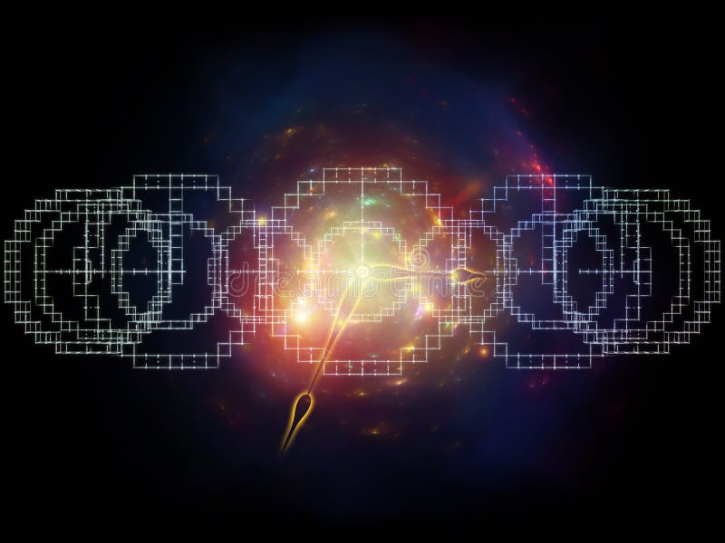Computing Temporal Realm stock illustration. Illustration of clockwork ...