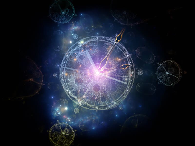 Computing Temporal Realm stock illustration. Illustration of progress ...