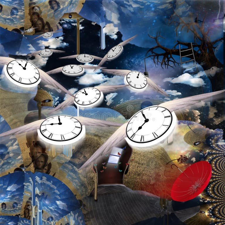 Strange Clocks Stock Illustrations – 101 Strange Clocks Stock ...