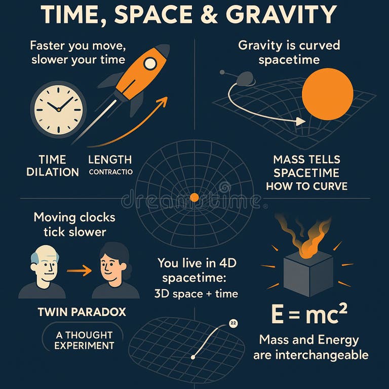 Time, Space & Gravity: Visualizing Einstein S Relativity Stock ...
