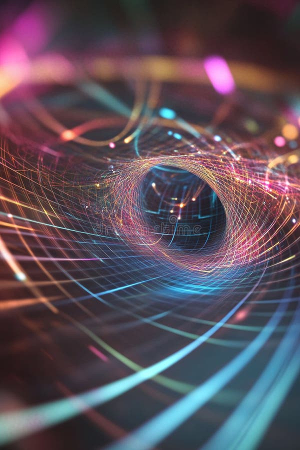 Time-space Grid Warping with Gravitational Lens Effect Stock ...