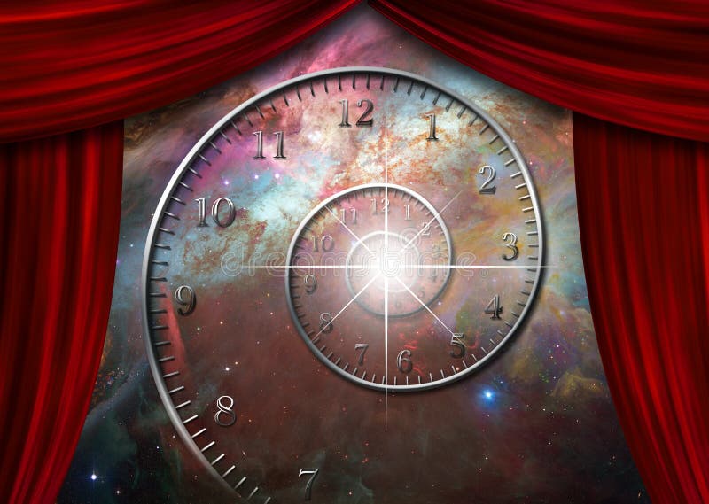Time and Quantum Physics stock illustration. Illustration of concept ...
