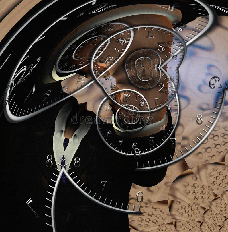 The time twister stock illustration. Illustration of clock - 190261159