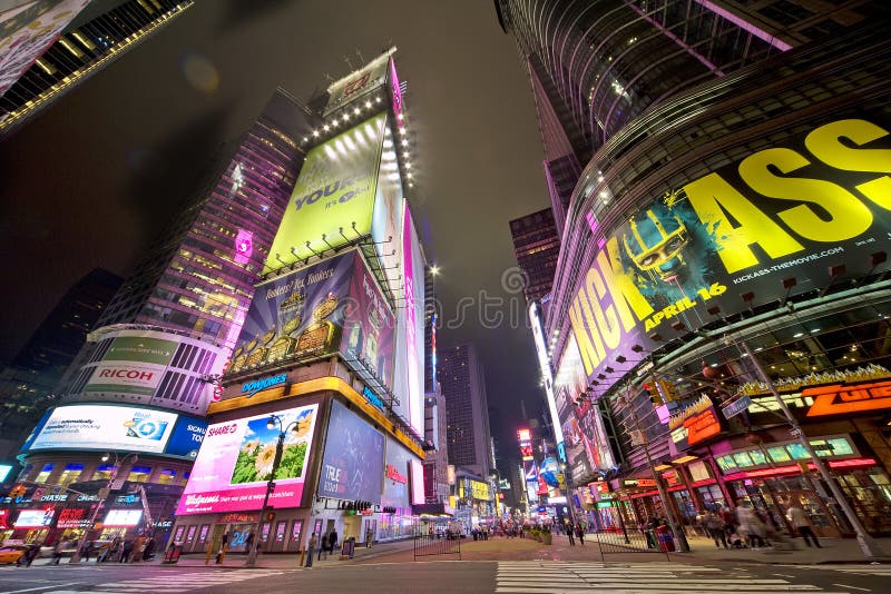 Billboards on Times Square in New York Editorial Stock Photo - Image of ...