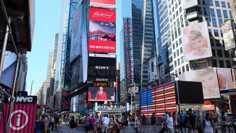 Time square stock image. Image of newyork, screen, urban - 86304747