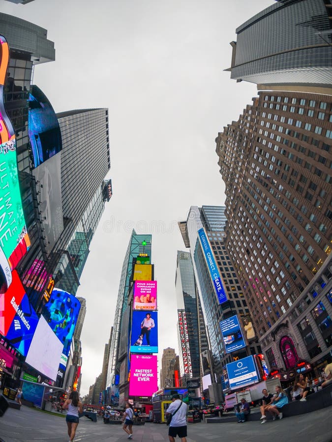 Time Square Day Time Cityscape Editorial Photography - Image of symbol ...