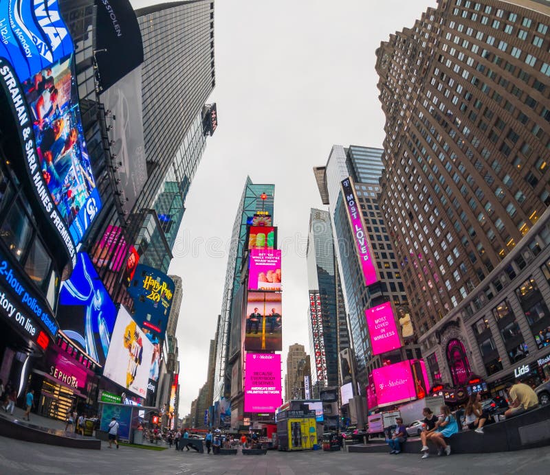 Time Square Day Time Cityscape Editorial Stock Photo - Image of ...
