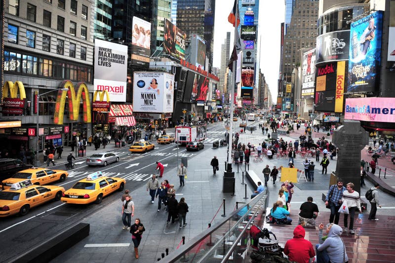 Time Square in Manhattan New York Fotografia Editoriale - Immagine di ...