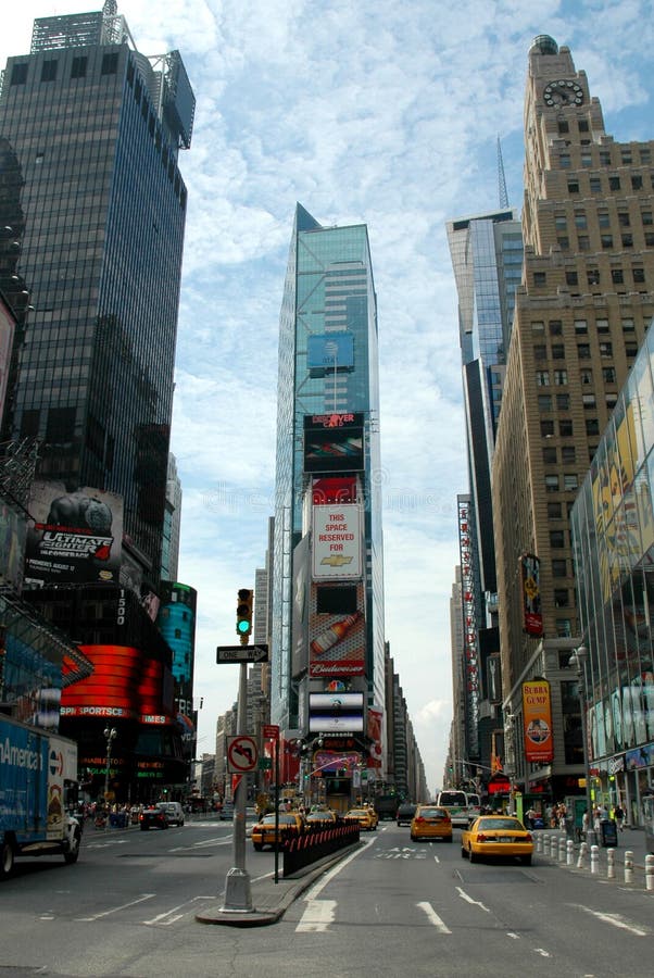 Downtown New York City Times Square Editorial Stock Photo - Image of ...