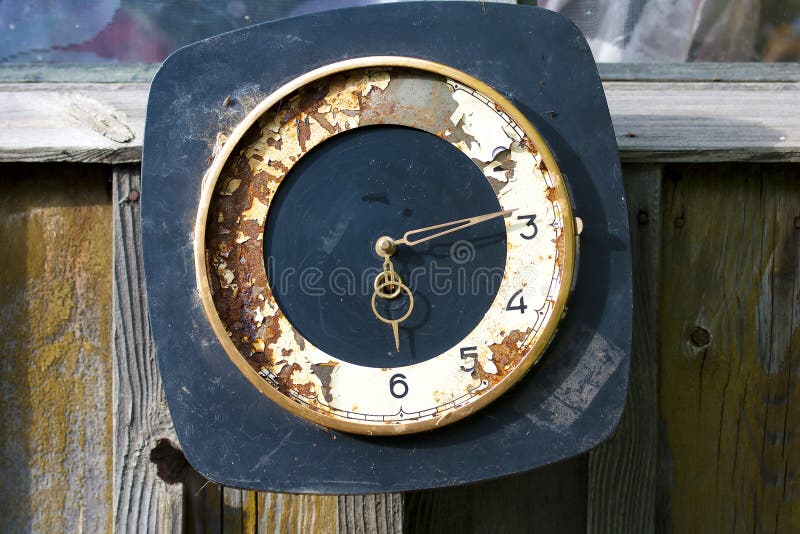 Time Stopped. Very Old Non-working Hours Stock Image - Image of ...