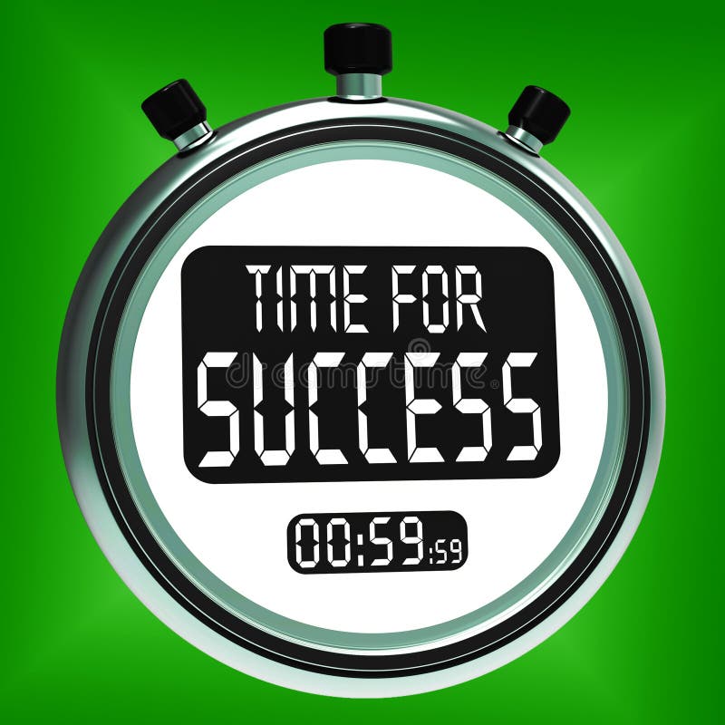 Time for Success Message Representing Victory and Winning Stock ...