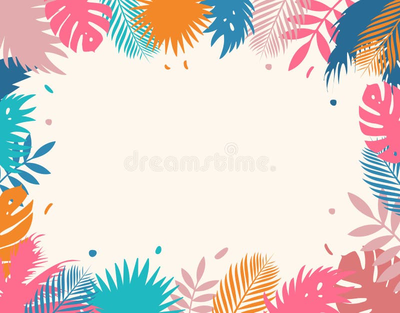 Time of Summer Vacation. Vector Illustration of Summer Vacation ...