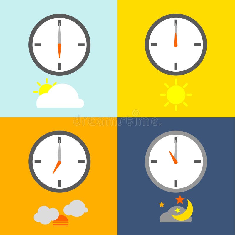 Morning Noon Night Stock Illustrations – 377 Morning Noon Night Stock ...