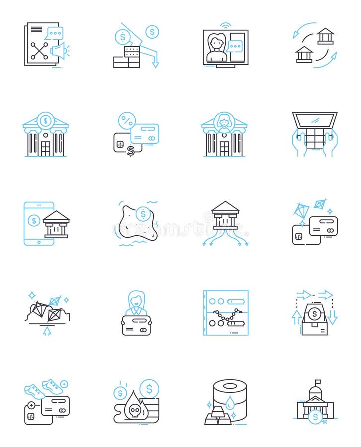 Time Table Linear Icons Set. Schedule, Planner, Calendar, Diary, Agenda ...