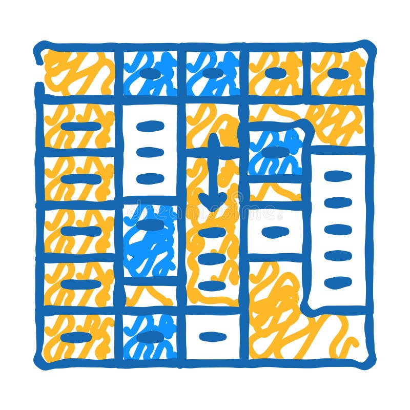 Time Table for Planning Icon Doodle Illustration Stock Vector ...