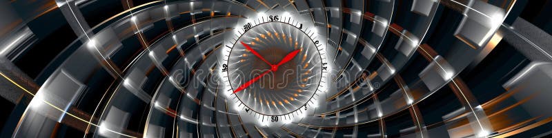 Time Takes on a Psychedelic Form with a Mesmerizing Clock Stock ...