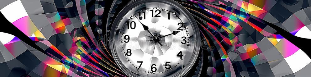 Time Takes on a Psychedelic Form with a Mesmerizing Clock, Its Vibrant ...