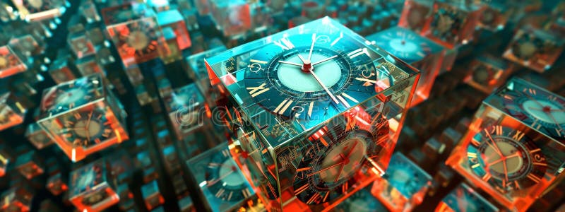 Time Takes on a Psychedelic Form with a Mesmerizing Transparent Clock ...