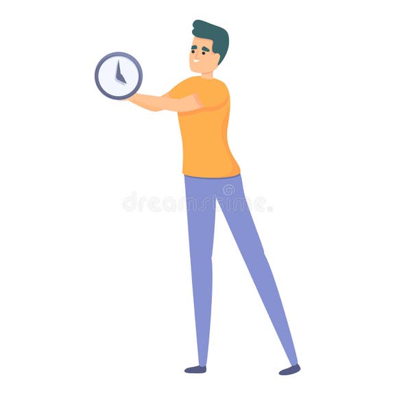 Time Task Schedule Icon, Cartoon Style Stock Vector - Illustration of ...