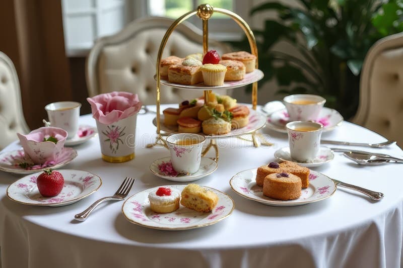 Time for Tea Contemplation stock illustration. Illustration of elegant ...