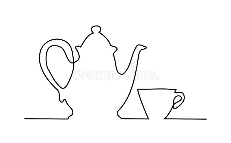 Time for tea stock vector. Illustration of drink, decoration - 95960379