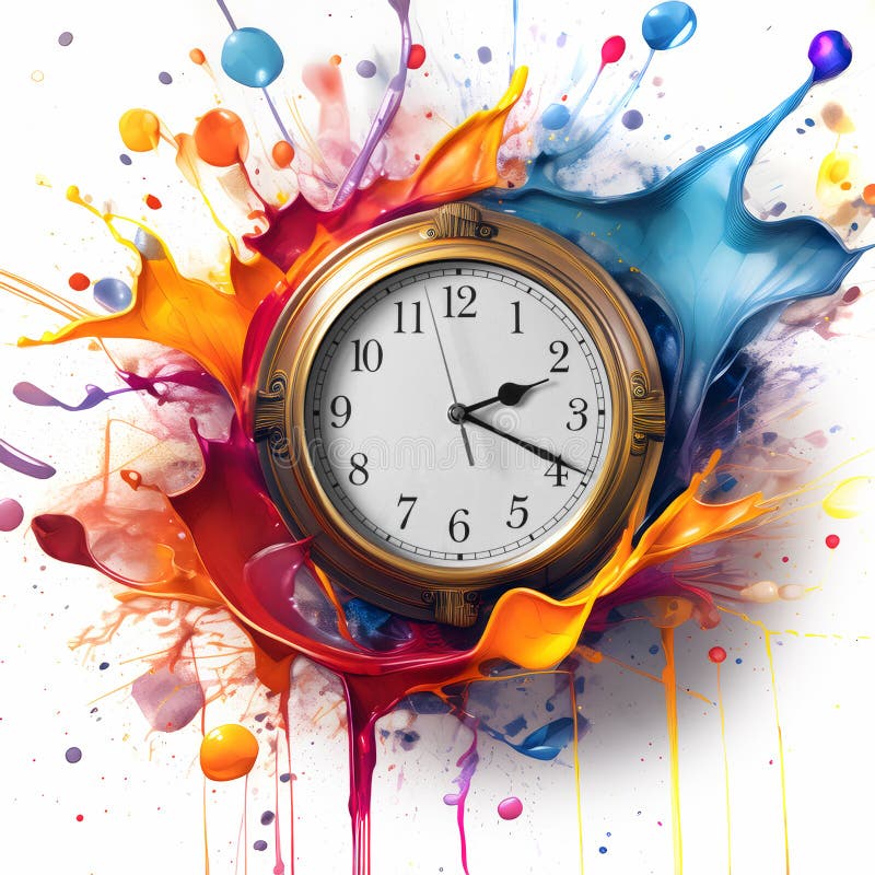 Vivid clock stock illustration. Illustration of vibrant - 330673997 Vivid clock stock illustration. Illustration of vibrant - 330673997