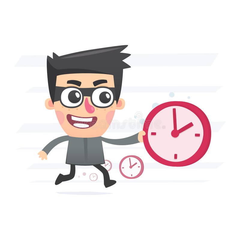Time thief stock illustration. Illustration of action - 37426197