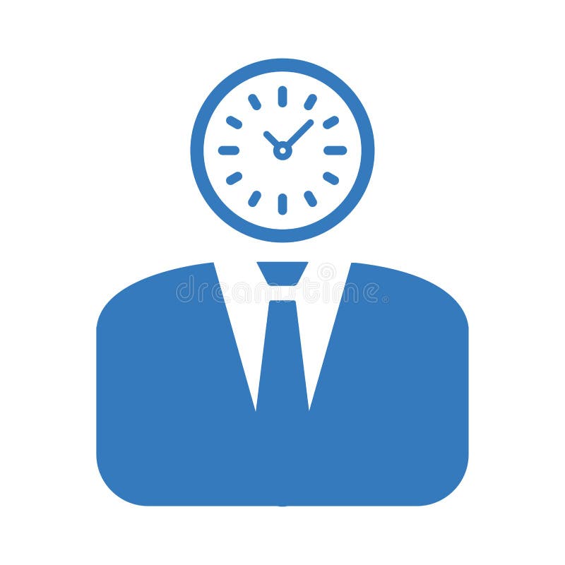 Time Thinking Icon / Orange Color Stock Vector - Illustration of brain ...