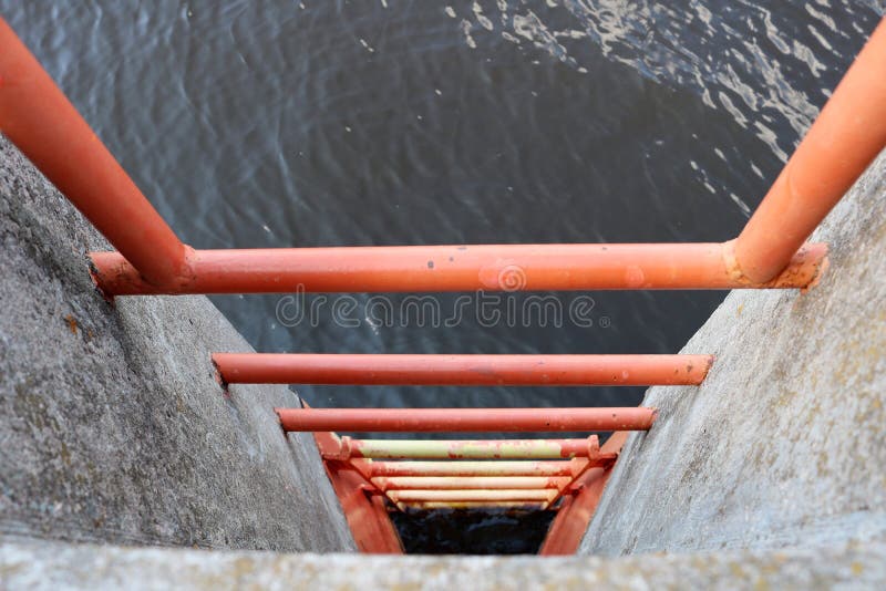 Down the ladder stock image. Image of adopted, tide - 132045319
