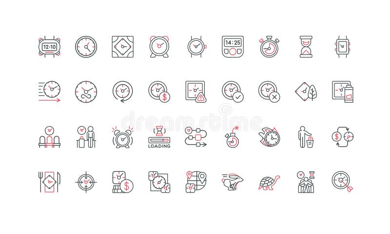 Time and Timeline Arrow, Clock and Timer for Period Countdown, Warning ...