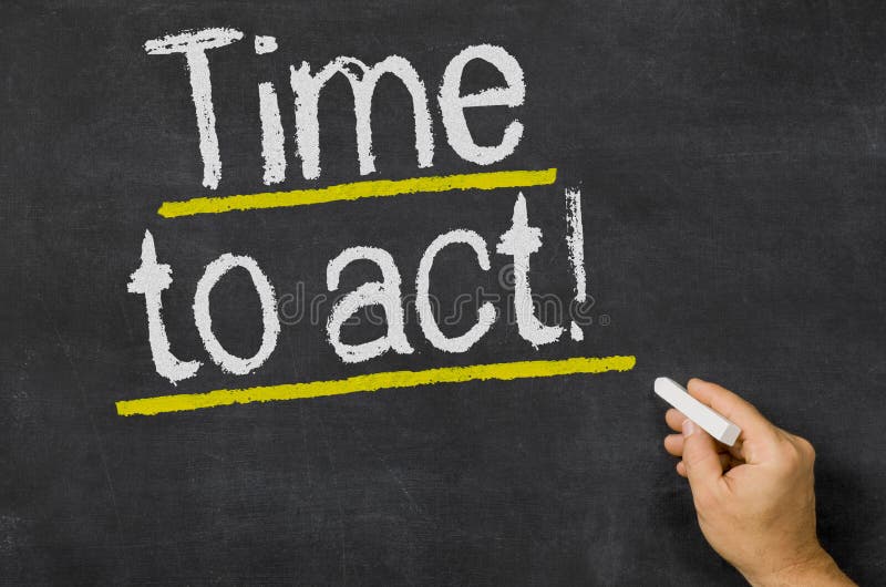 Put Your Plan into Action ! Stock Image - Image of female, written ...