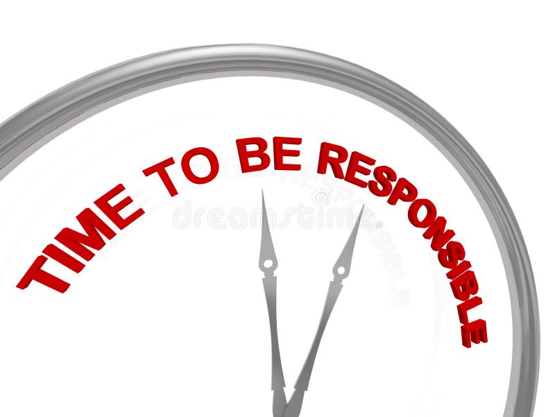 Responsibility Taking Time Stock Illustrations – 19 Responsibility ...