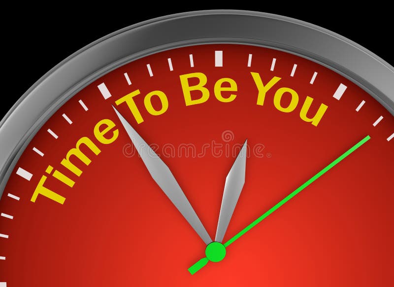 Time to be you stock illustration. Illustration of pause - 84839748