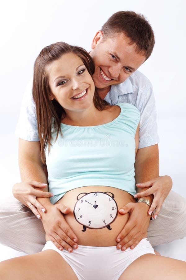 Time to birth stock image. Image of concept, mother, painted - 10619371