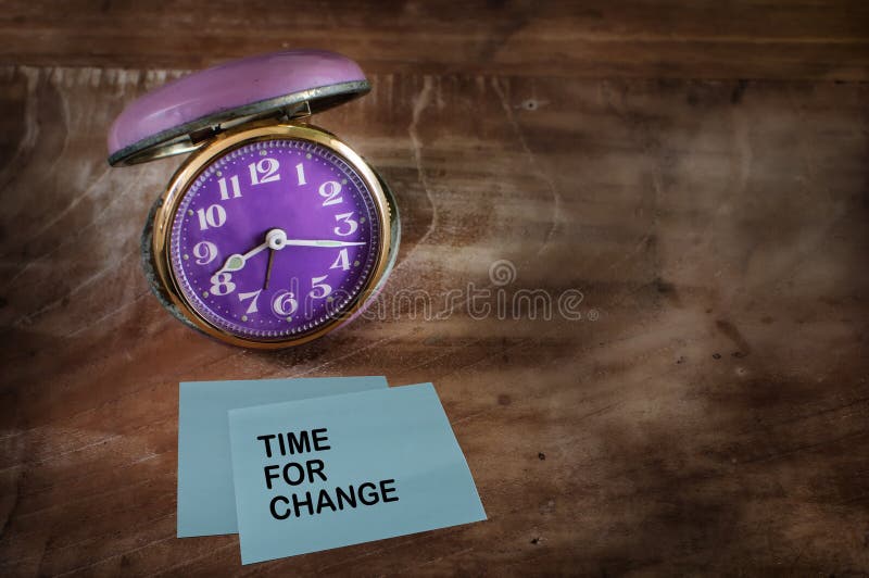 Time to Change stock image. Image of note, fashion, message - 80026103