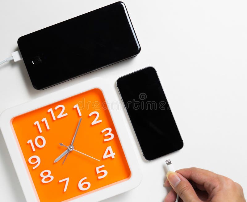 Time to Charge your Phone stock image. Image of phone - 74149285