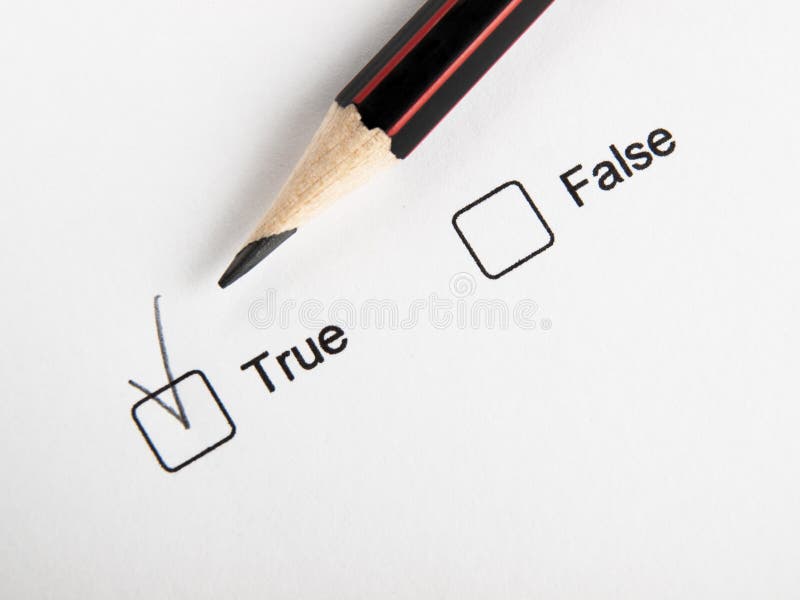 Time To Choose True Not False Stock Image - Image of choice, concepts ...