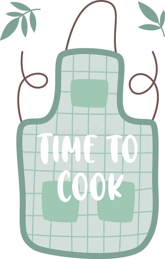 Time To Cook stock vector. Illustration of clock, cook - 296417039