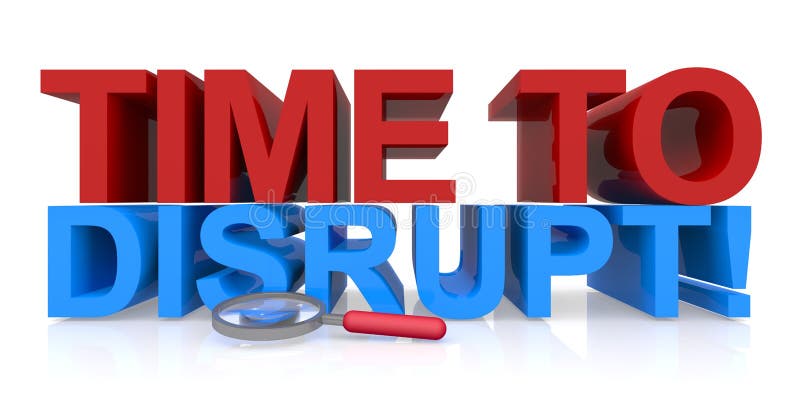 Disrupt Word Game Show Wheel Spinning Stock Illustration - Illustration ...