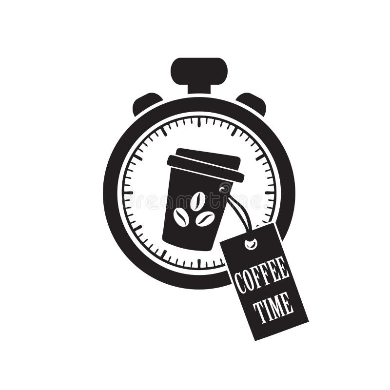 Time to drink coffee stock vector. Illustration of time - 328262141