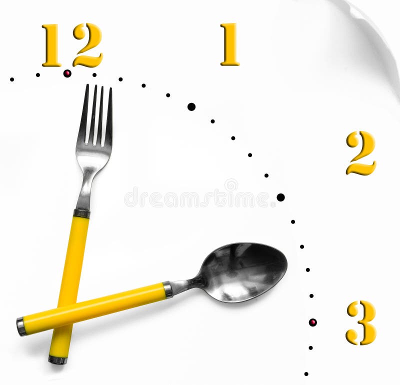 Time to eat stock illustration. Illustration of utensil - 11359818