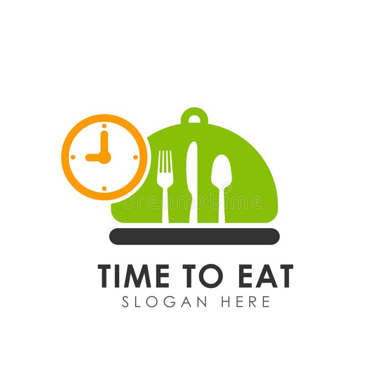 Time To Eat Logo Icon Design Stock Vector - Illustration of dinner ...