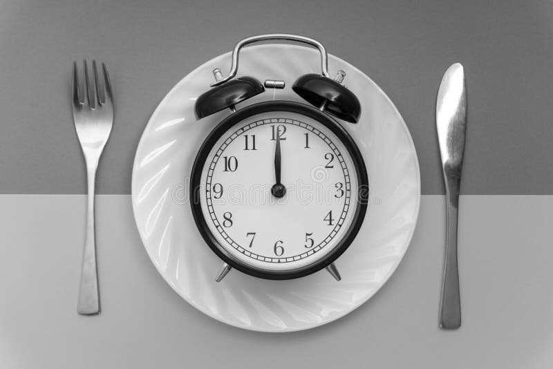 Time To Eat. Lunch Time, Breakfast and Dinner Concept. Stock Image ...