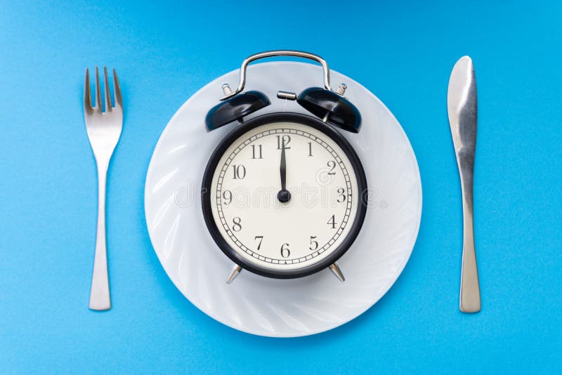 Time To Eat. Lunch Time, Breakfast and Dinner Concept Stock Photo ...