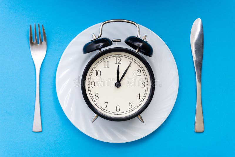 Time To Eat. Lunch Time, Breakfast and Dinner Concept Stock Photo ...